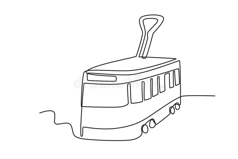 Top View of the City Transport Train Stock Vector - Illustration of ...