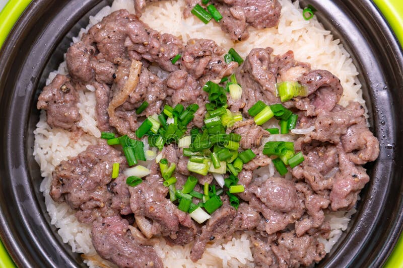 Clay Pot Rice Beef Horizontal Composition Stock Photos - Free & Royalty ...
