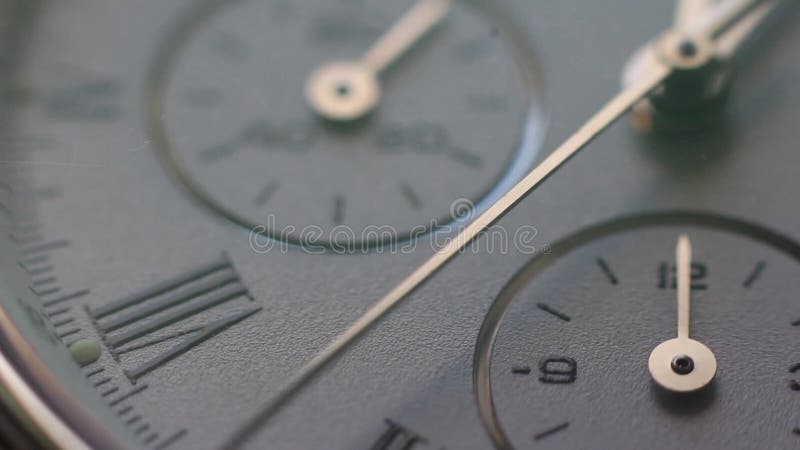 Top View of a Clock Working, Clock-hand Background, Vintage Technology ...