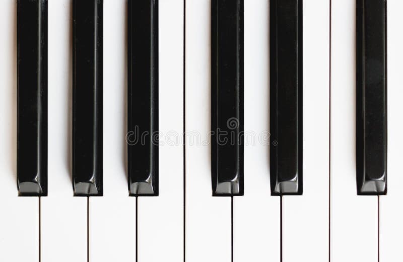 Top View Close Up Keyboard Piano Musical Instrument. Stock Image ...