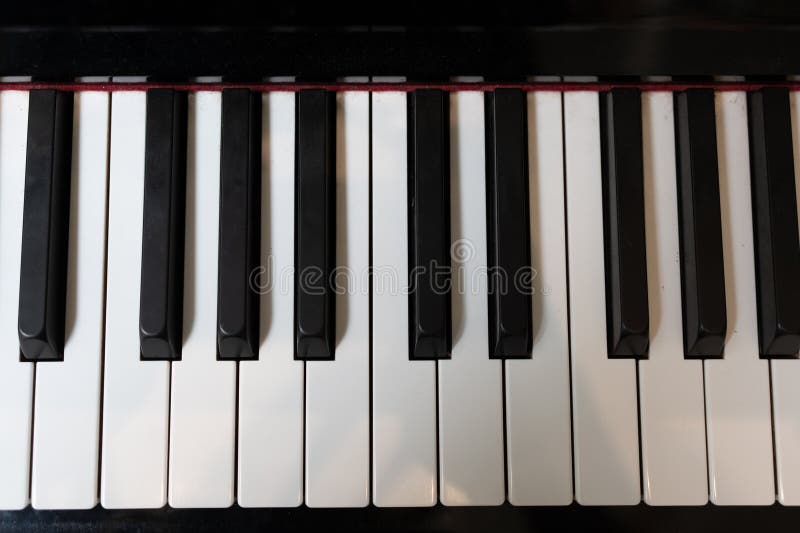Top View of a Piano Keyboard Stock Photo - Image of music, enjoyment ...