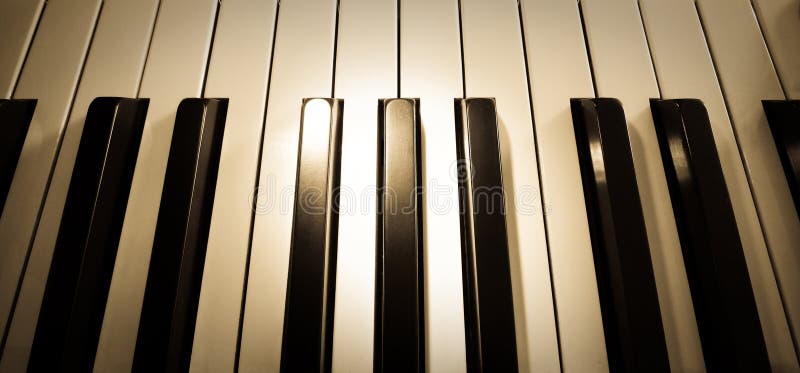 Top View Close Up Shot of Piano Keyboard Stock Image - Image of ...