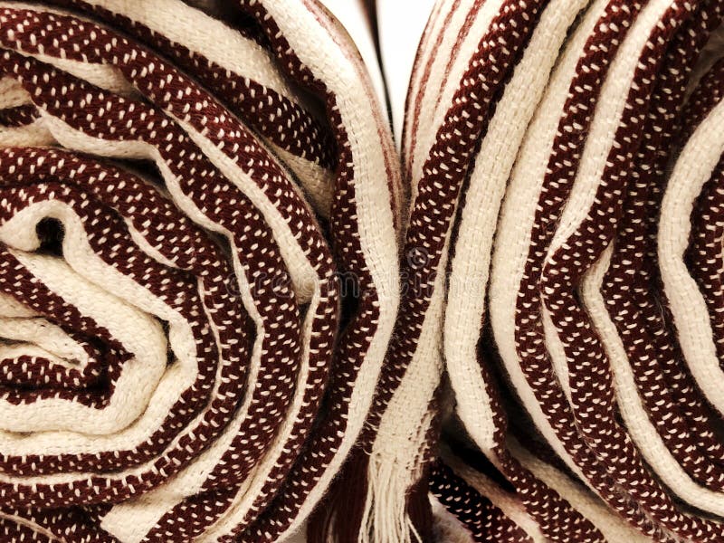 Top View of Cloth Textile Surface. Close-up Knitted Fabric Texture ...