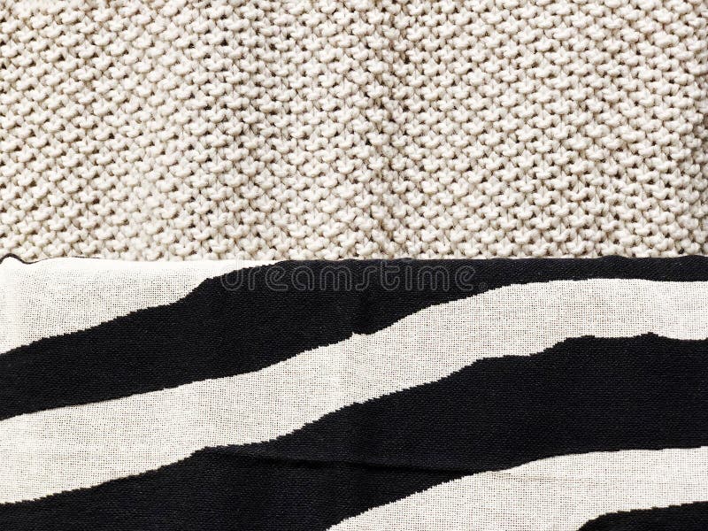 Top View of Cloth Textile Surface. Close-up Knitted Fabric Texture ...