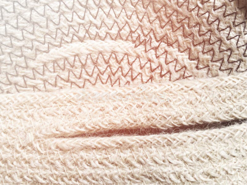 Top View of Cloth Textile Surface. Close-up Knitted Fabric Texture ...