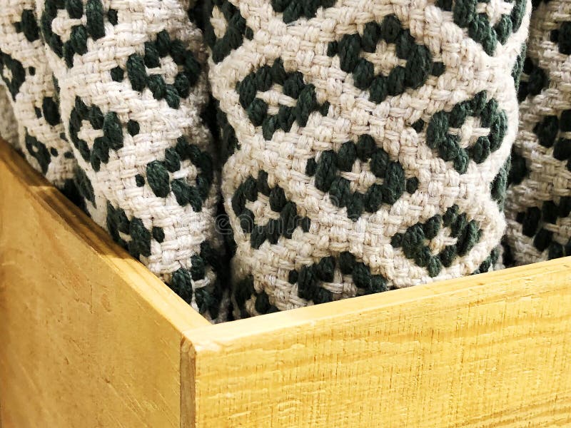 Top View of Cloth Textile Surface. Close-up Knitted Fabric Texture ...