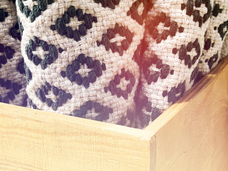 Top View of Cloth Textile Surface. Close-up Knitted Fabric Texture ...