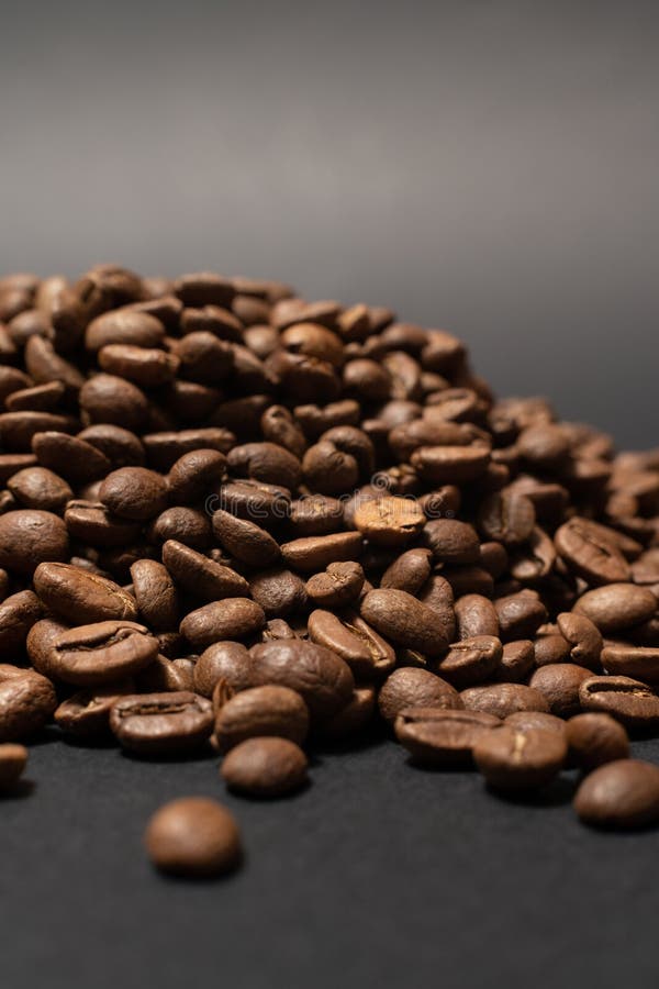 Top View of Coffee Beans, Texture of Coffee Beans. Stock Photo - Image ...