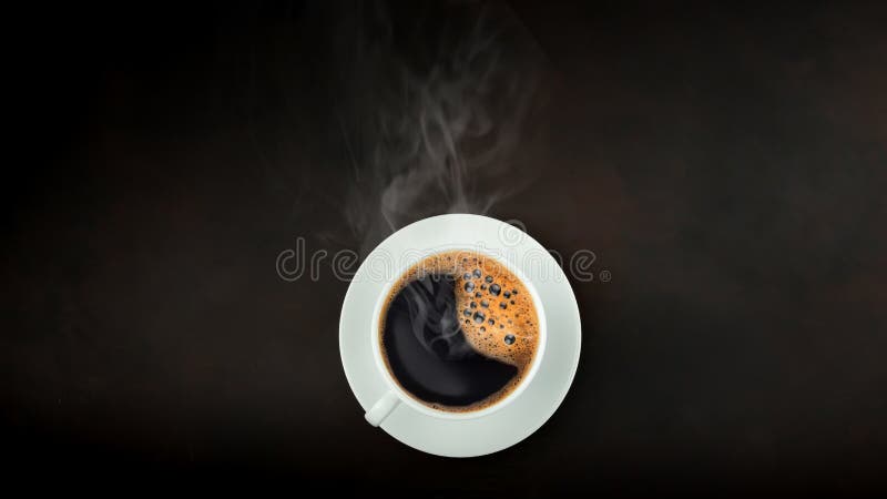 Coffee cup top view stock image. Image of office, ceramic - 170297799