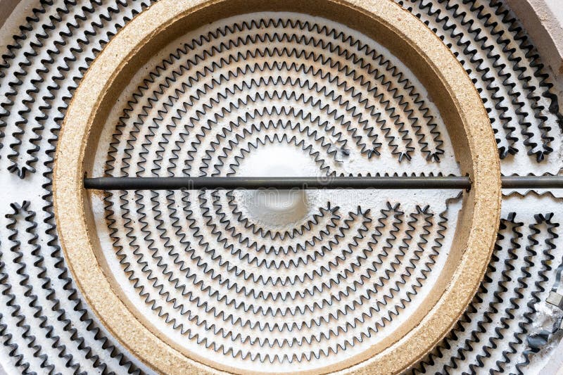 Top View of Coils of Burner from Heating Hob Stock Image - Image of ...