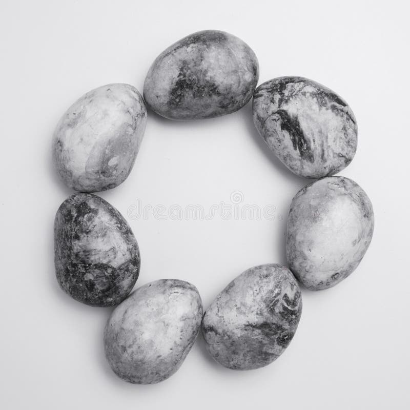 Top View Collection of Rocks on the Table Photo Stock Photo - Image of ...