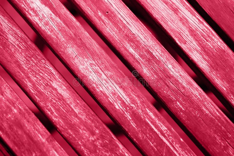 Top View of Colored in Red Wooden Beams Stock Image - Image of ...