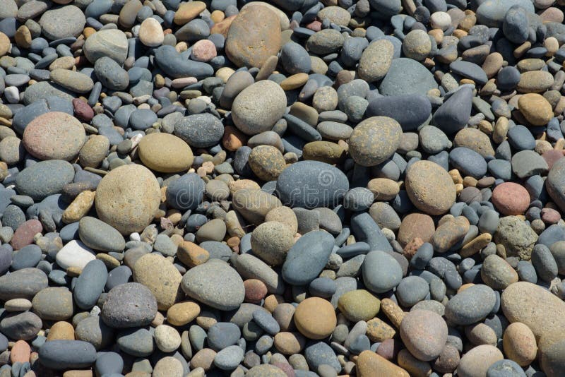 Top View of Colorful Beach Rocks Stock Photo - Image of coastline ...