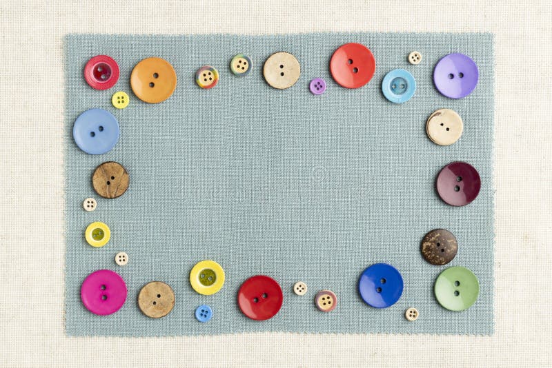 Top View Colorful Buttons Cloth. High Quality Photo Stock Image - Image ...