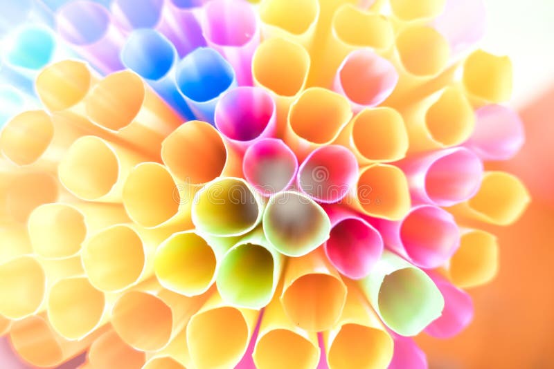 Top View Colorful Drinking Straws Light Surface, Texture for Background ...