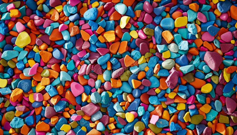 Top View of Colorful Stones Background, Colorful Beach Stones ...