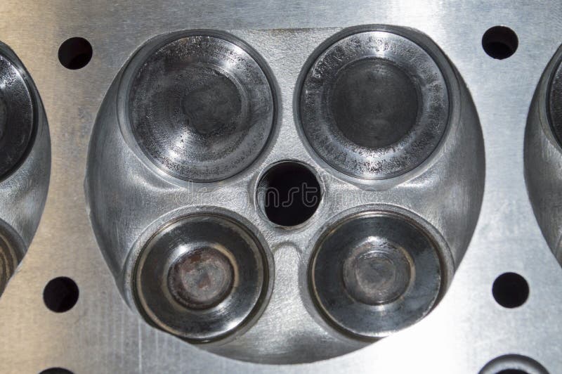 Top View of the Combustion Chamber Located in the Head of the Engine ...