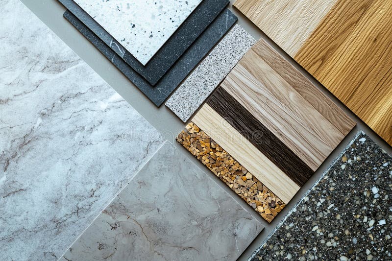 Top View Composition Featuring Interior Finishing Materials Quality ...