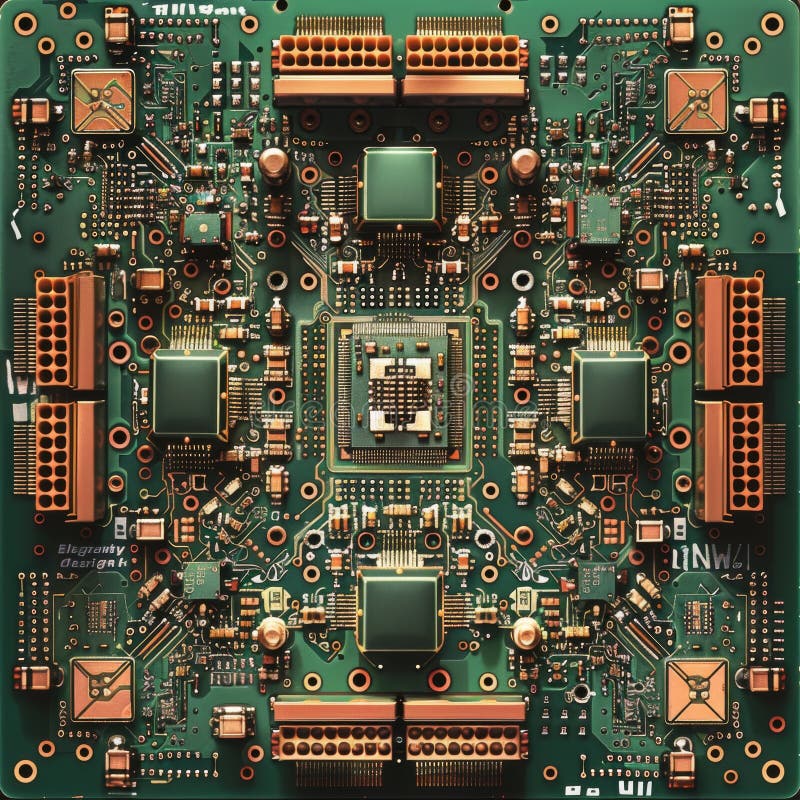 Complex Motherboard Array stock image. Image of digital - 311937243