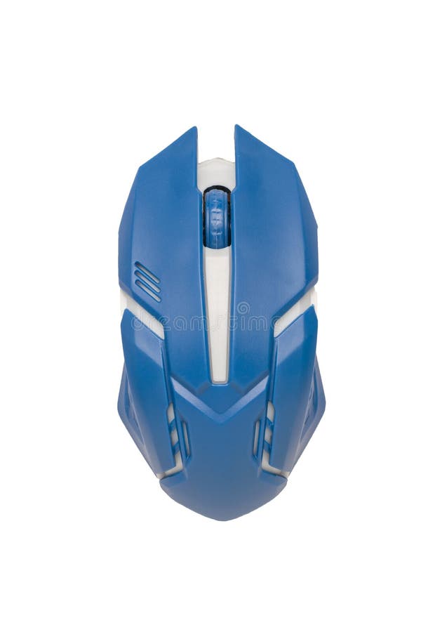 Top View of a Computer Mouse Isolated on White Stock Image - Image of ...