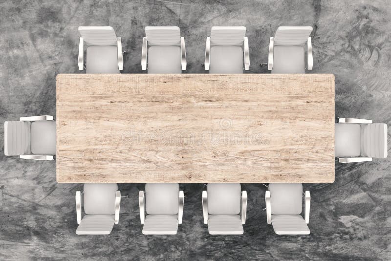 Top View Conference Table and Office Chairs Stock Illustration ... Top View Conference Table and Office Chairs Stock Illustration ...