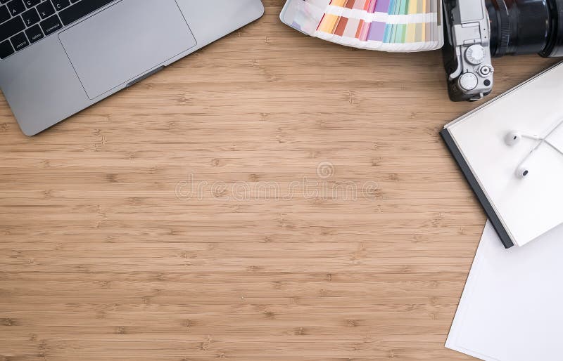 Top View of Contemporary Creative Studio Stock Photo - Image of graphic ...