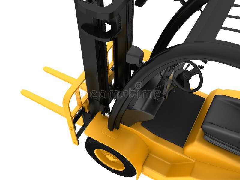 Forklift Top View Stock Illustrations – 116 Forklift Top View Stock ...