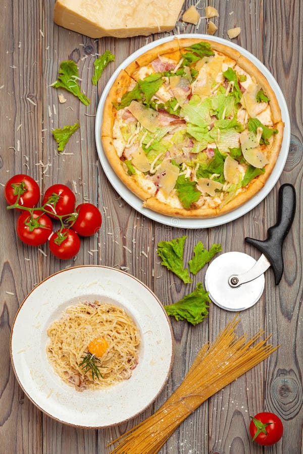 Top View of a Cooked Served Dishes of Restaurant`s Menu Stock Image ...