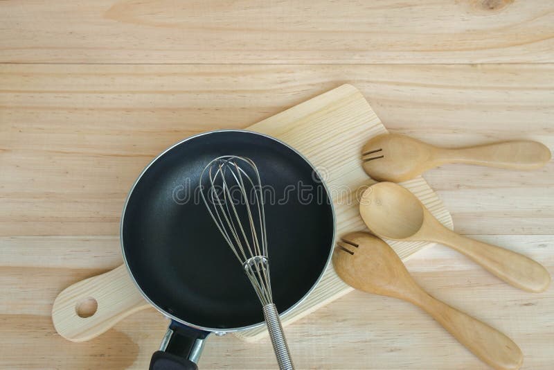 Top View of Cooking Equipment with Utensils Stock Photo - Image of food ...