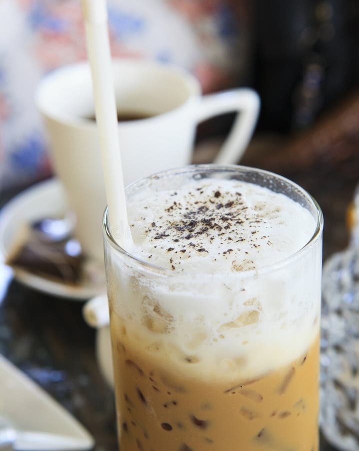 Capuccino Coffee with Beans Stock Image - Image of morning, breakfast ...