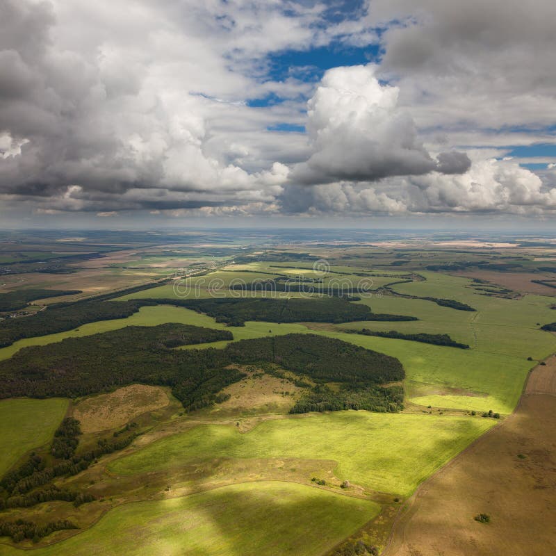 Top View of the Countryside Stock Photo - Image of country, nature ...