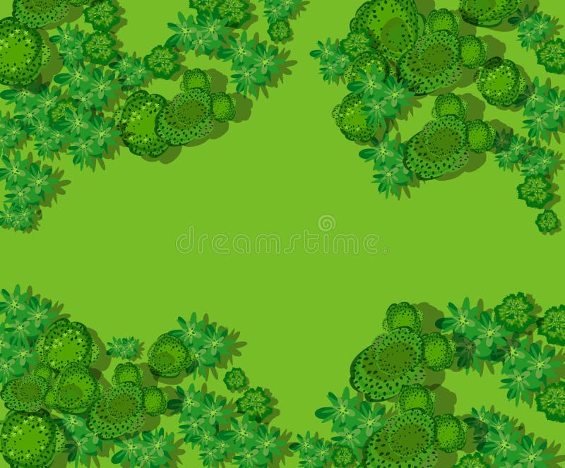 Top View of the Countryside with Forest Stock Vector - Illustration of ...