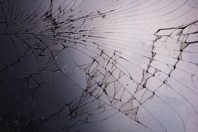 Cracked Broken Mobile Screen Glass Texture Background Macro Stock Photo ...