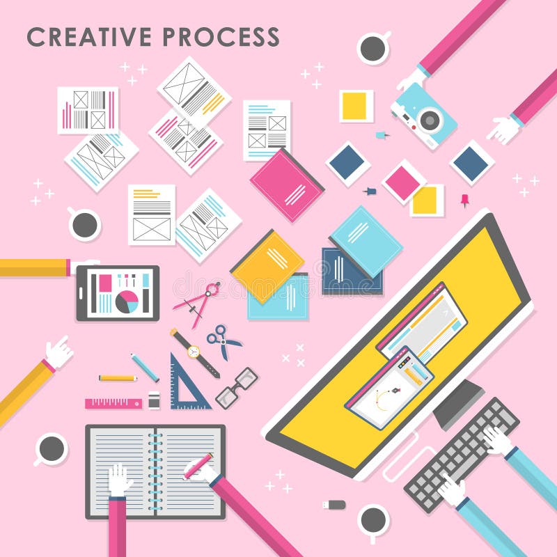 Creative Flat Hexagon Infographics Design Stock Vector - Illustration ...