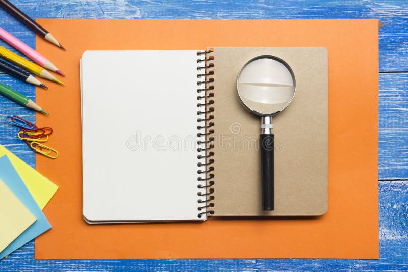 Top View of Creative Writing Concept with Pencils, Book, Notepad on ...