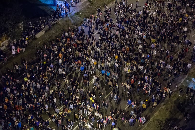Top View of Crowd of People Walking Editorial Photo - Image of ...