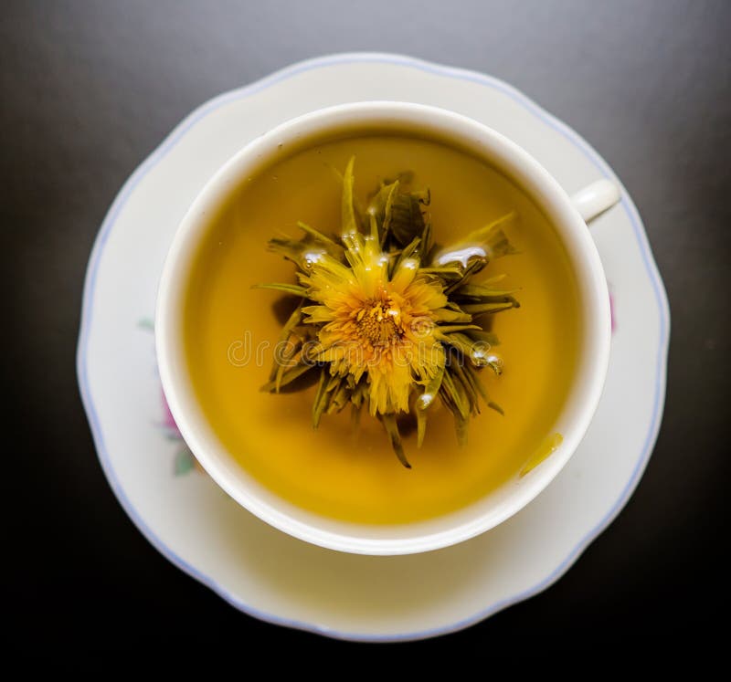 Top view of a cup of tea stock image. Image of prepared - 37789395