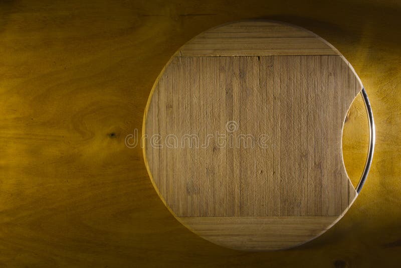 Cutting Board on the Kitchen Table Stock Image - Image of utensils ...