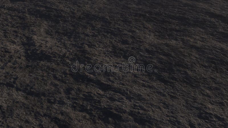 Top View 3D Rendering of an Alien Desert Landscape Stock Illustration ...