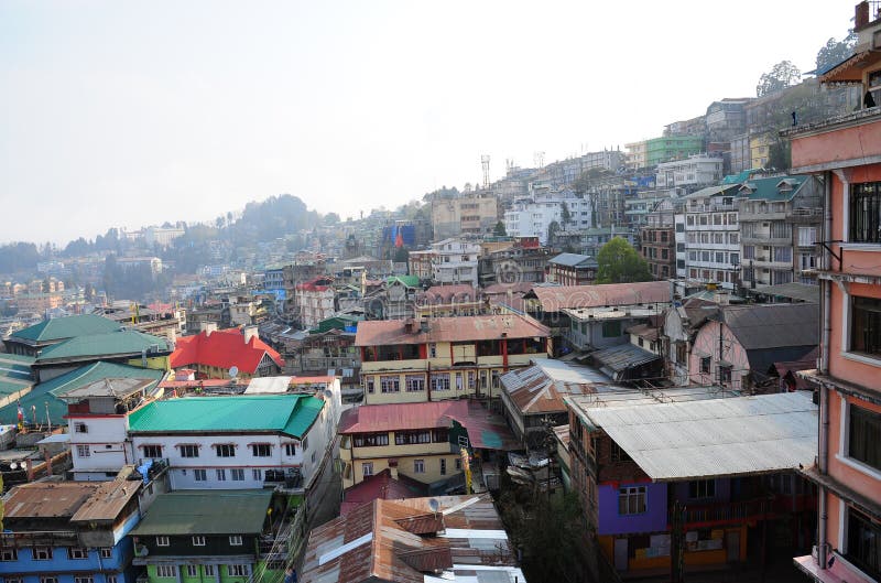 Top View of Darjeeling Town, India Stock Photo - Image of beautiful ...