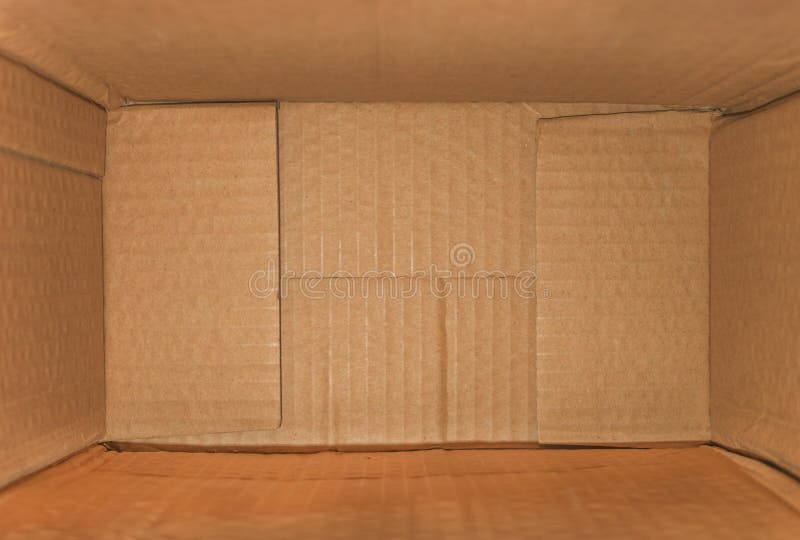 Cardboard box, inside view stock photo. Image of packet - 30688656