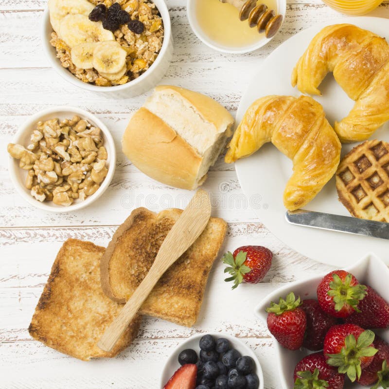 Top View Delicious Breakfast. High Quality Photo Stock Photo - Image of ...