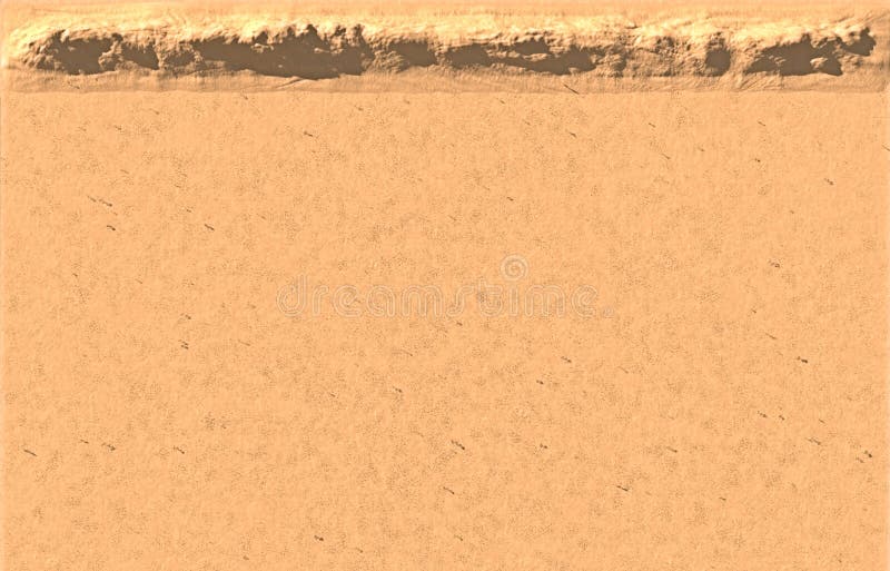 Top View Desert Landscape 3D Rendering Stock Illustration ...