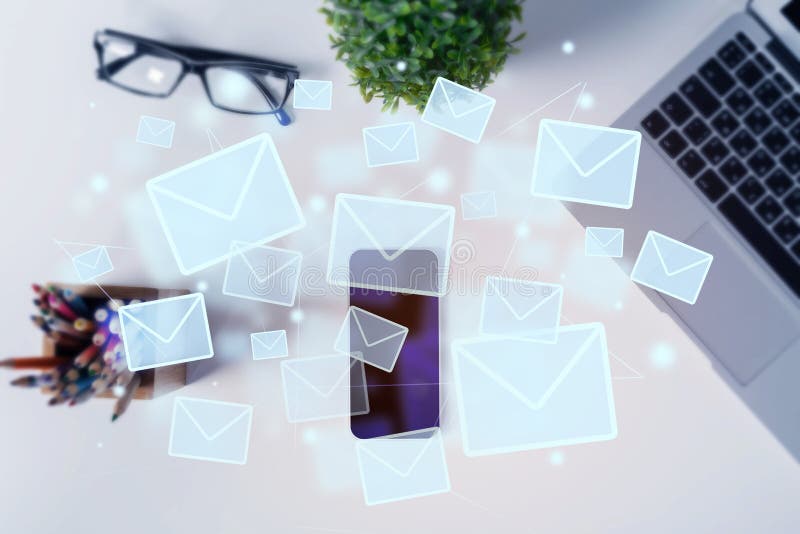 E-mail marketing concept stock photo. Image of email - 98651670