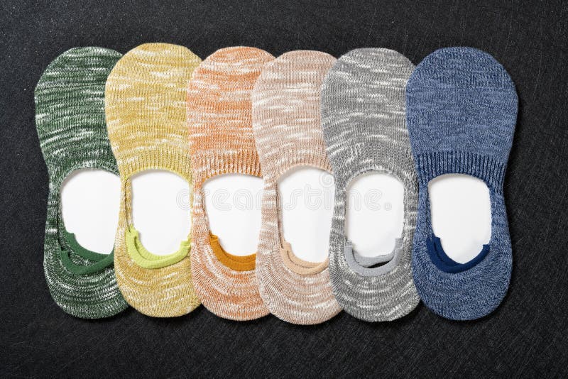 Different Colors Socks for Men on a Black Background Stock Image ...