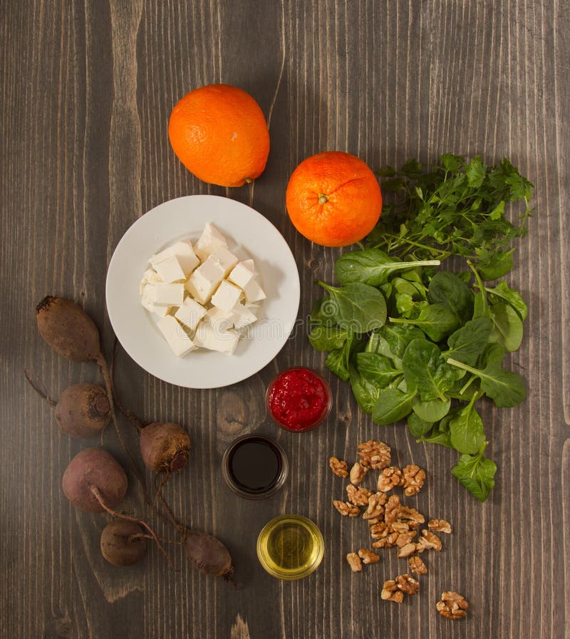 Top View of Different Ingredients for Dinner Stock Image - Image of ...