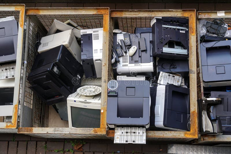 Top View of Different Outdated and Old Electronic Devices, Now ...