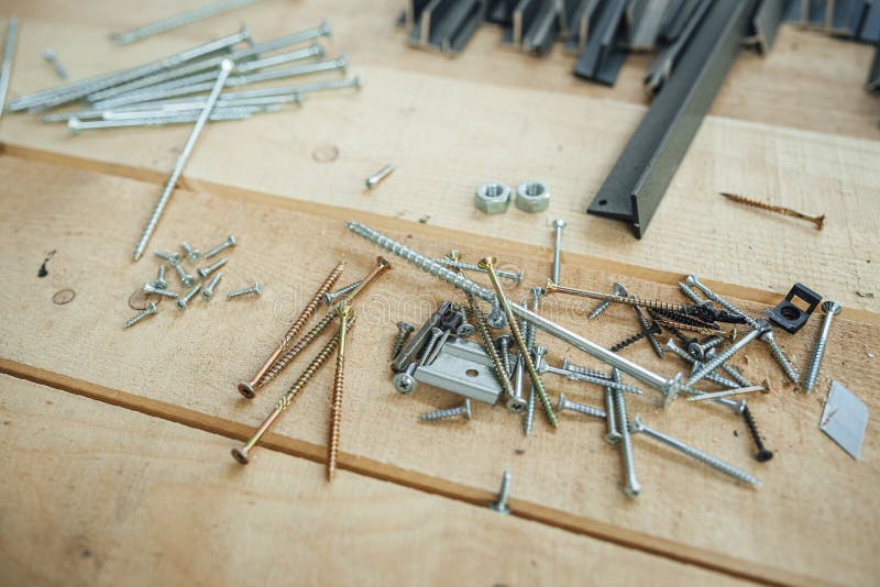 Top View of Different Tools Inside the Factory Stock Image - Image of ...