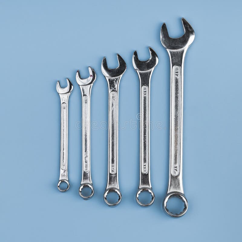 Top View Different Types Wrenches. High Quality and Resolution ...