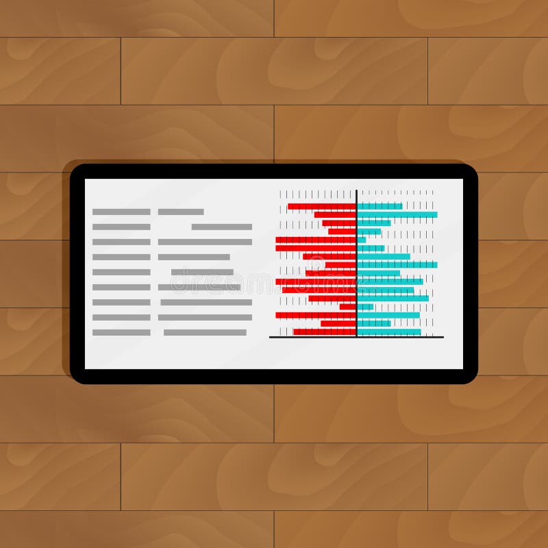 Top view digital data stock vector. Illustration of marketing - 90168663